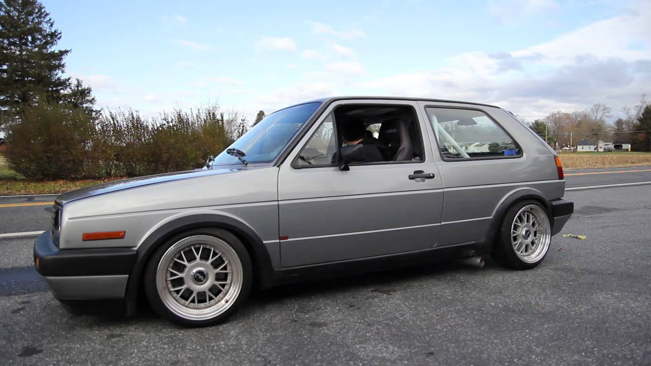 Mk2 GTI VR6 Swap Custom Side Exit Exhaust - NGP Racing - YouTube