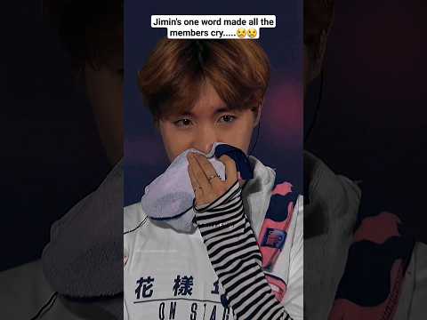 Jimin's one word made all the members cry...😢😢 #relatable #bts #btsarmy #jimin #rm #jk #kimtaehyung