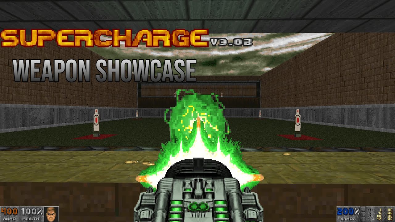Doom mod weapon showcase: Supercharge v3.0B - YouTube