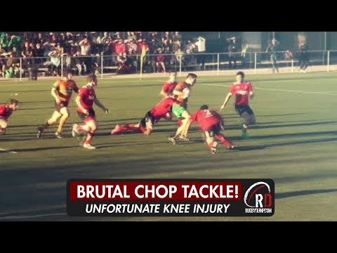 Low chop tackle causes bad knee injury, sparks debate - YouTube