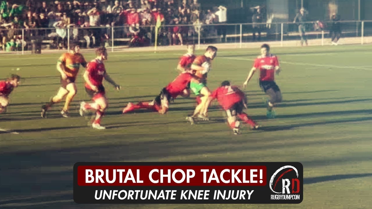 Low chop tackle causes bad knee injury, sparks debate - YouTube