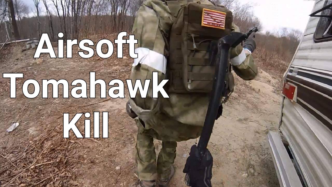 Airsoft Tomahawk Kill - YouTube
