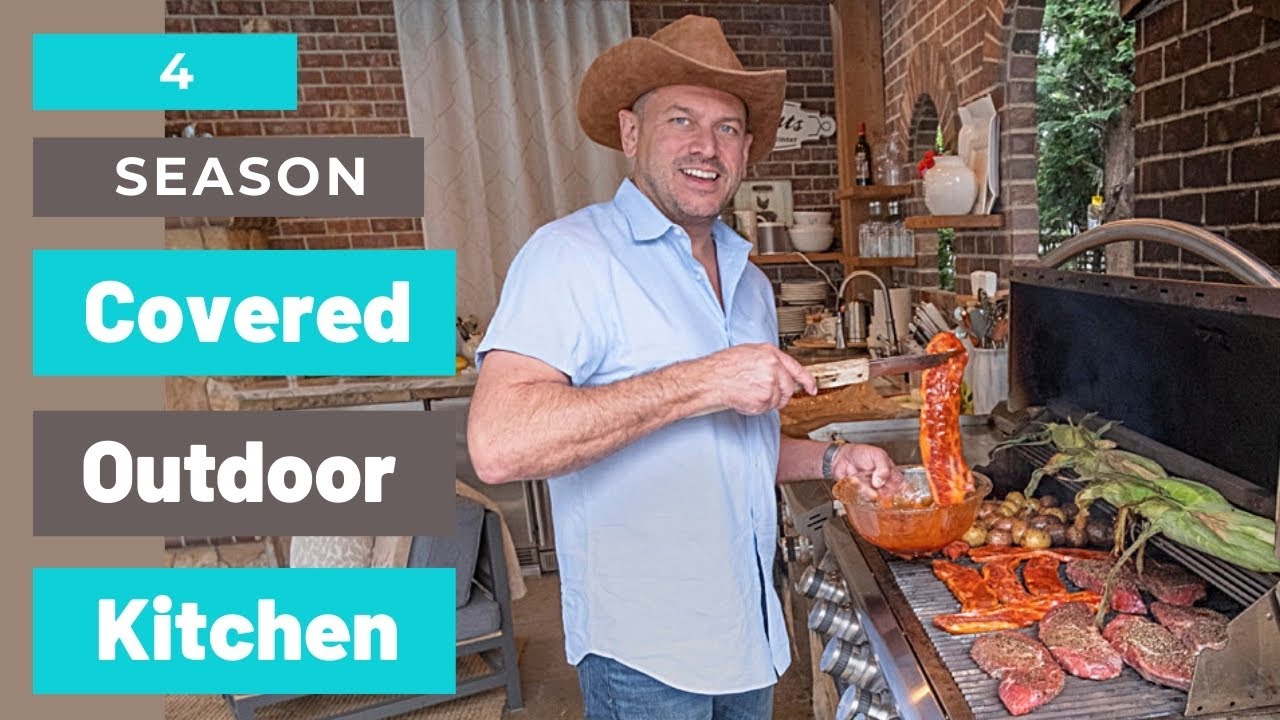 Covered Outdoor Kitchen (4 Season) - YouTube