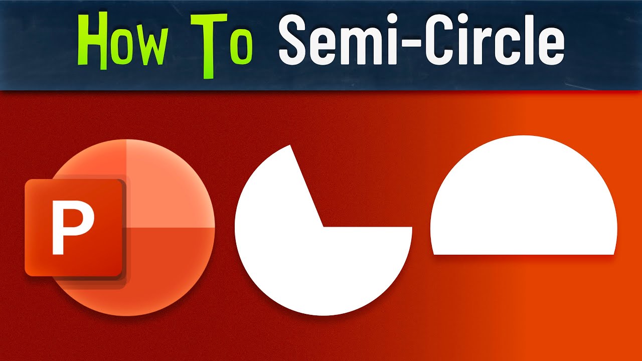 How to Make a Semi-Circle in PowerPoint - YouTube
