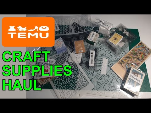 1st TEMU Craft Supplies HAUL unboxing | scrapbook | papercraft - YouTube