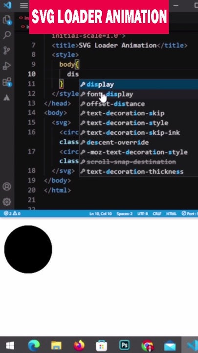 svg loader css animation #shorts #webdevelopment #css #html - YouTube