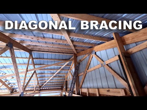 Installing the Upper Diagonal Wind Braces - YouTube