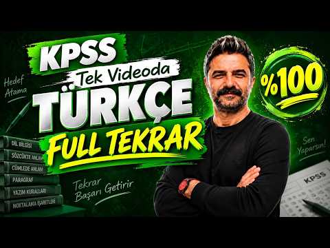 KPSS | Tek Videoda Türkçe Full Tekrar | RÜŞTÜ HOCA