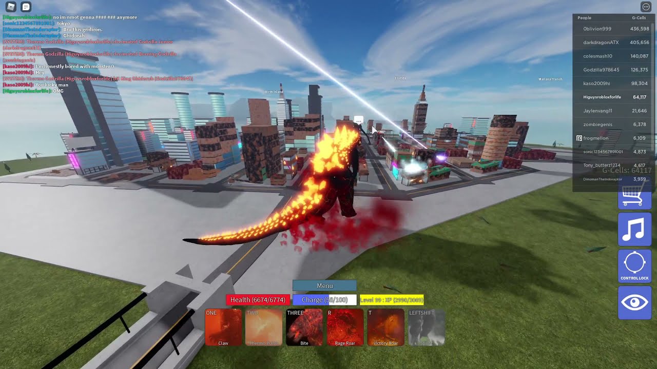 Getting Thermo Godzilla level 100 in Kaiju Universe - YouTube