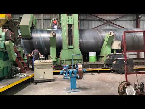 Spiral Welded Pipe Manufacturing Process - YouTube