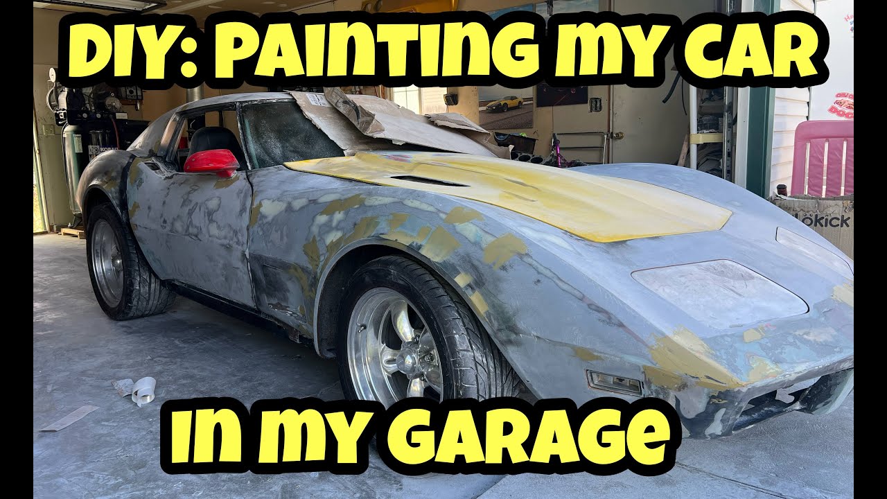 Painting my Corvette DIY style in my garage: the C3 gets some lipstick ...