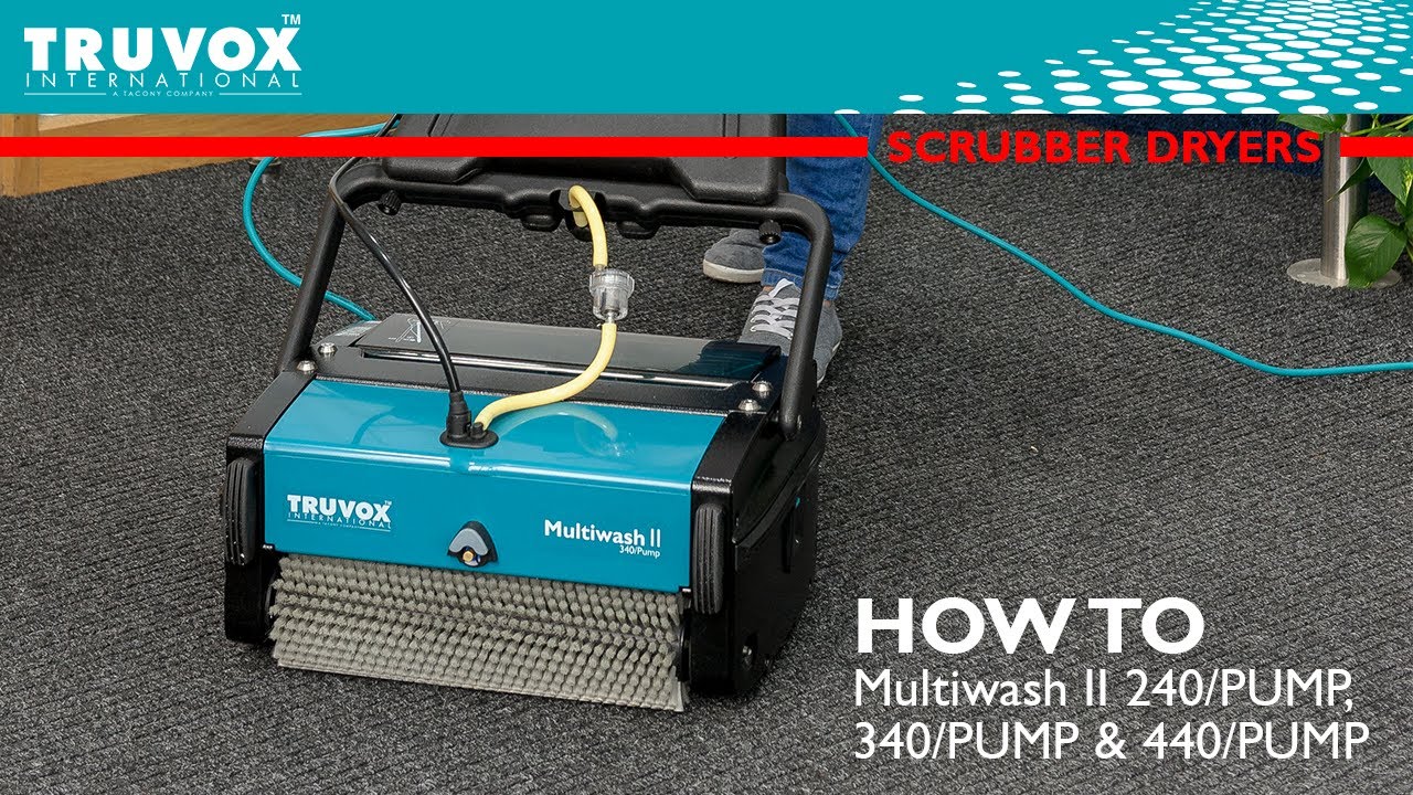 How To Use Your Multiwash 340/Pump Battery Scrubber Dryer, 49% OFF