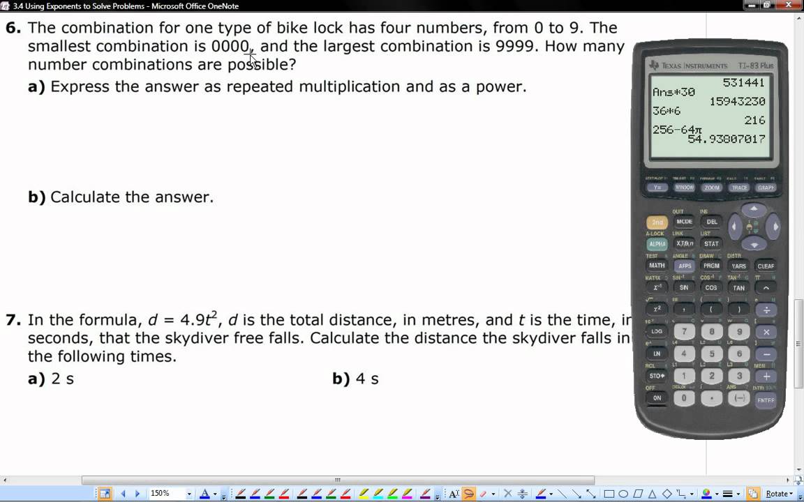 Math 9 Lesson 3.4 - YouTube