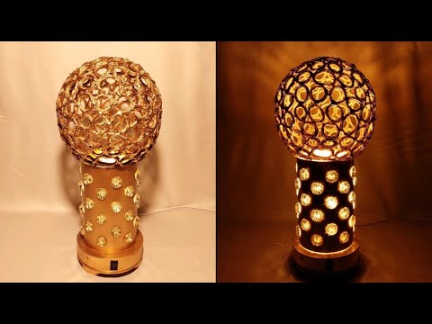 Pvc pipe table lamp | Golden lamp | Superb home decor | Hamna Nadeem ...