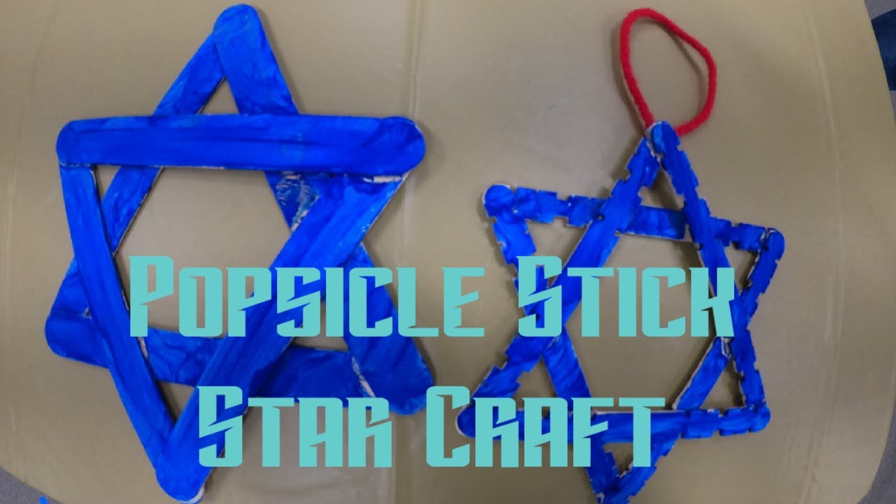 Popsicle Stick Star Craft - YouTube