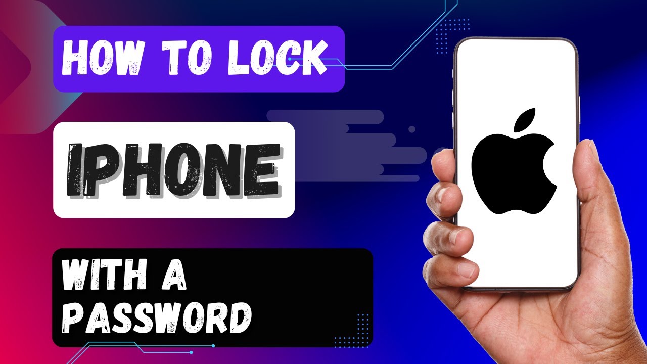 How to Lock Your iPhone With A Password - YouTube