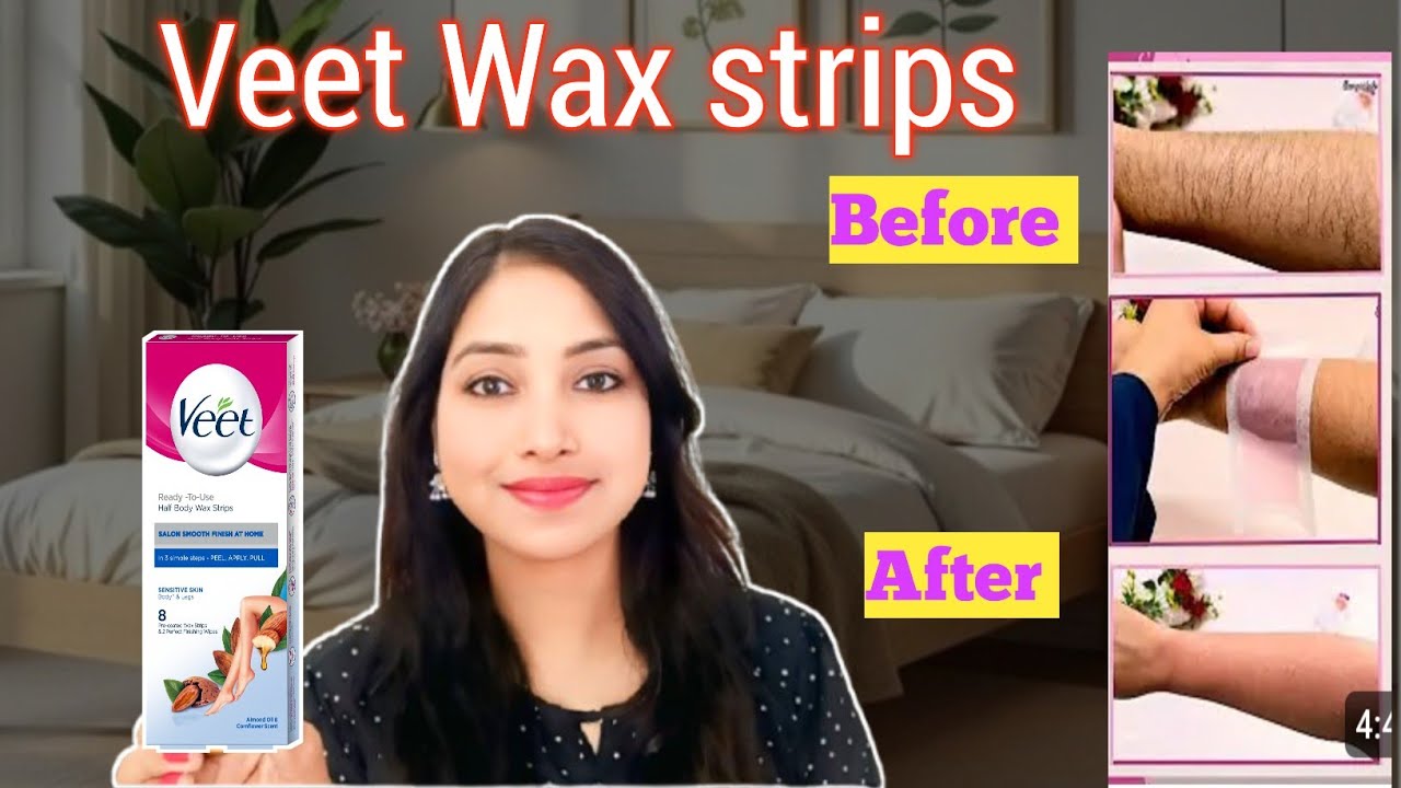 VEET Professional Ready To Use Wax Strips Review|How To Use| - YouTube