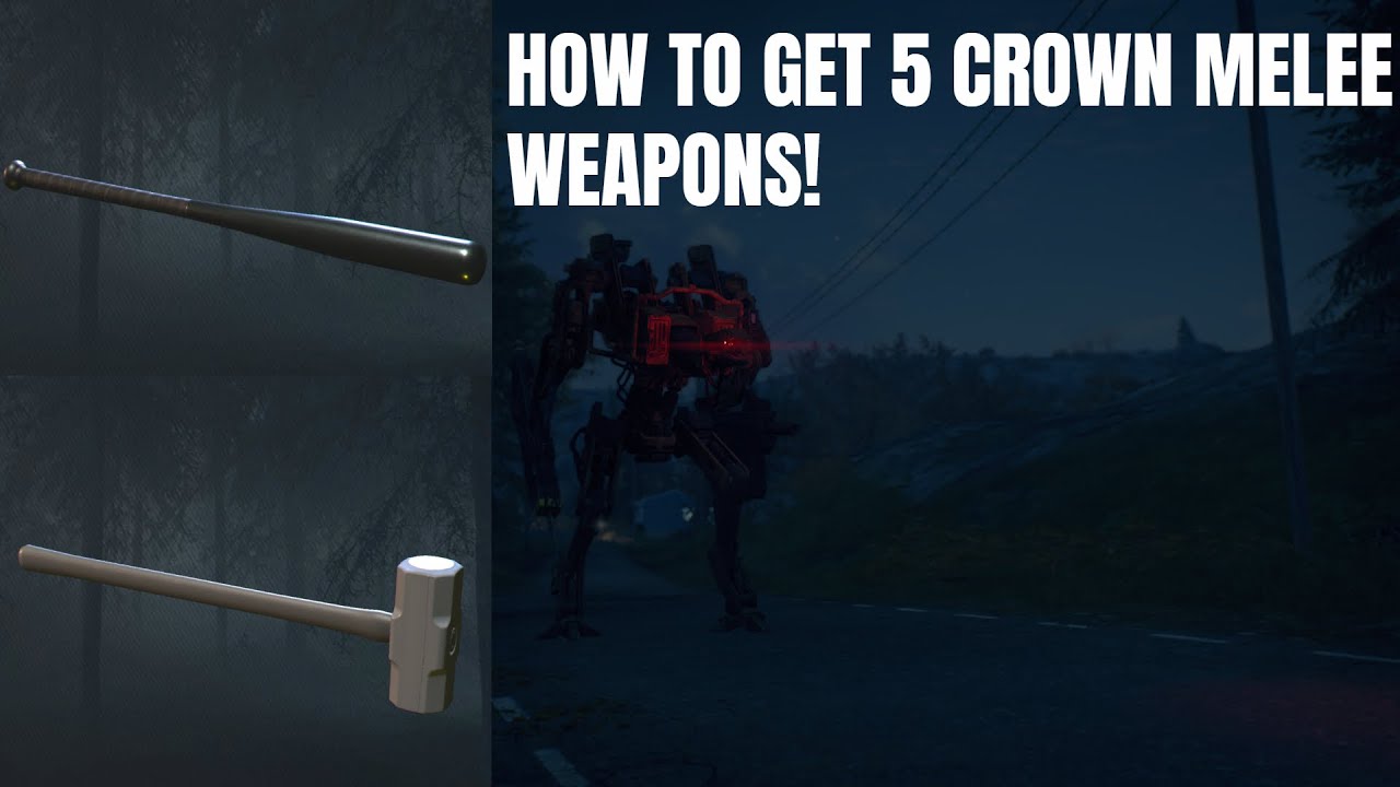 How To Get 5 Crown Melee Weapons! (And set spawns!) // Generation Zero ...