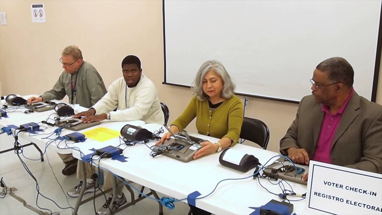 Setting up the Polling Place - YouTube