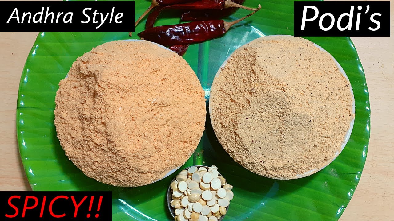 Authentic Andhra Podi's | Spicy Toor dal Powder | Fried Gram Powder ...