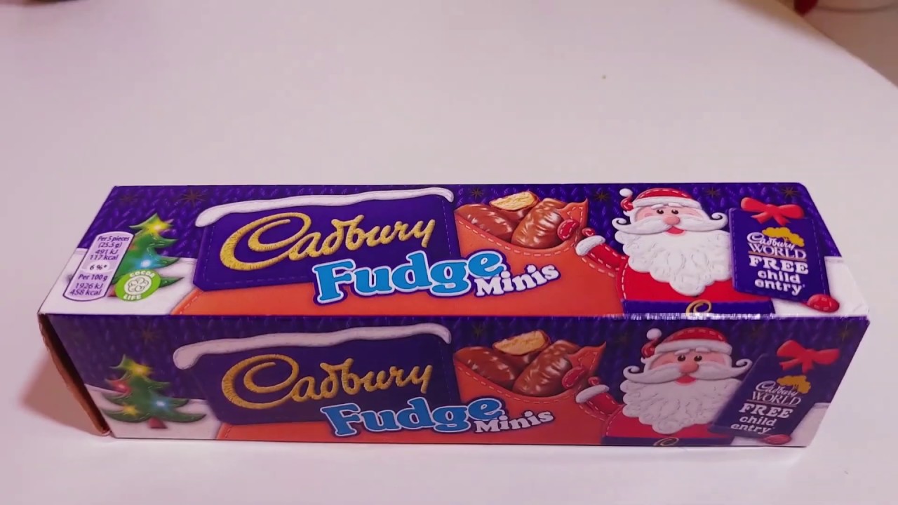 Cadbury Fudge Minis | chocolate for Christmas | lots of candies - YouTube