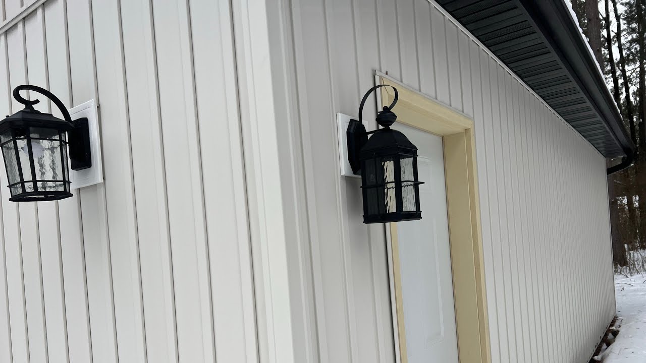 How to install and wire outdoor lights (coach lights) ! DO IT YOURSELF ...