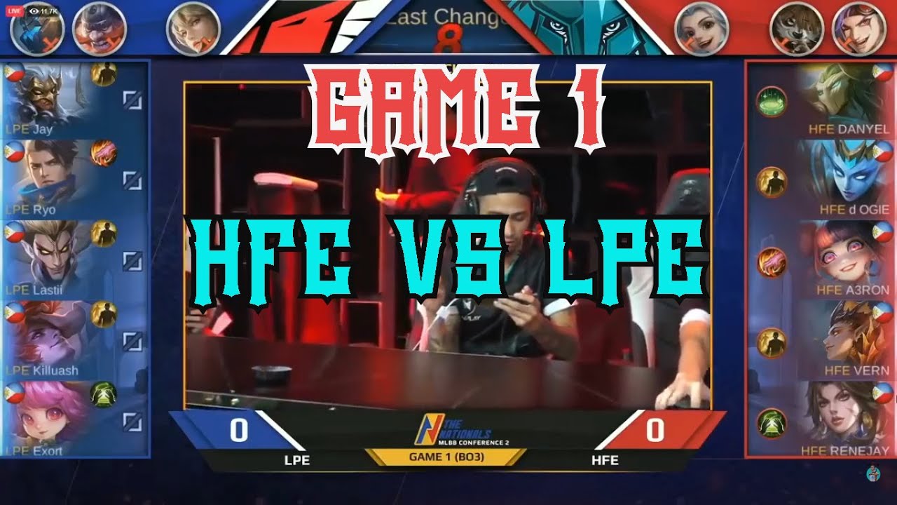 🔴GAME 1 The Nationals MLBB HFE vs LPE-Lower Bracket - YouTube