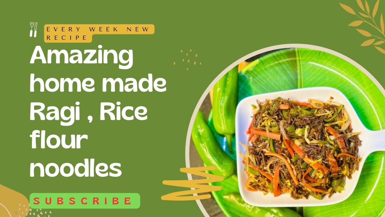 How to make ragi and rice noodles at home | healthy | tasty - YouTube