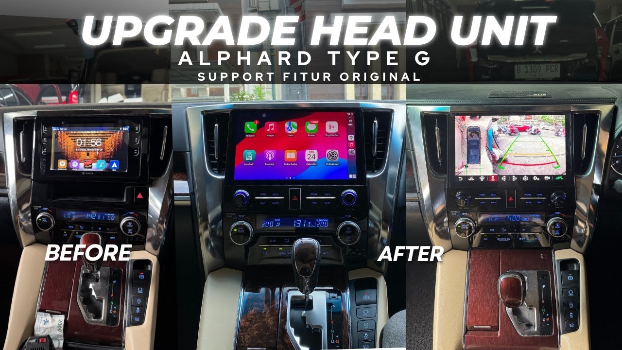 Pasang head unit dan kamera 360 toyota alphard gambar lebih jernih dan ...
