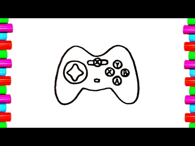 How To Draw Gamepad Console Controller Coloring Book For 33 Gamer