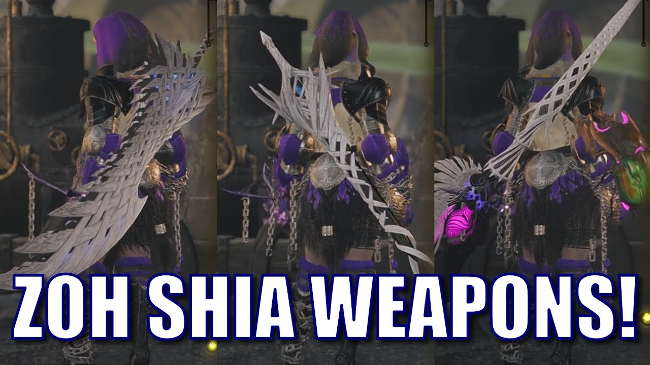 Zoh Shia Weapon Looks (Sheathed) 👀 Monster Hunter Wilds Title Update 1 ...
