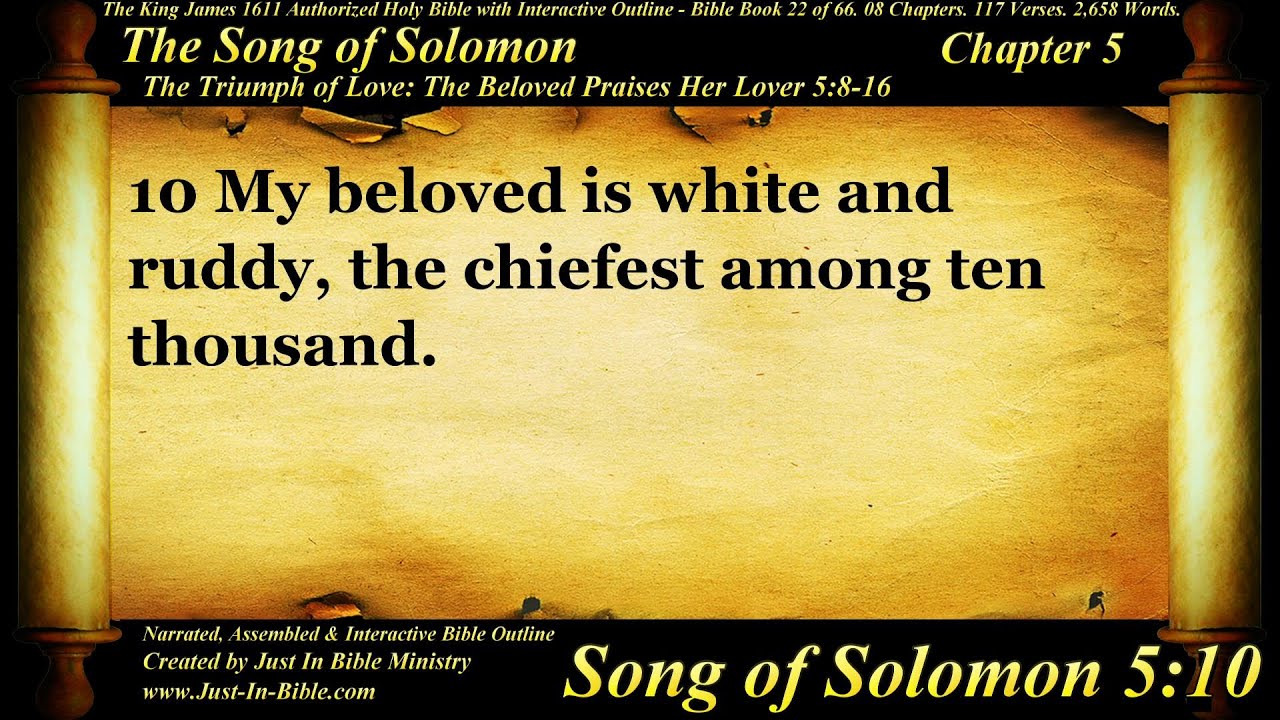Bible Book 22 The Song Of Solomon Chapter 5 The Holy Bible KJV Bible Book 22 The Song Of Solomon Chapter 5 The Holy Bible KJV