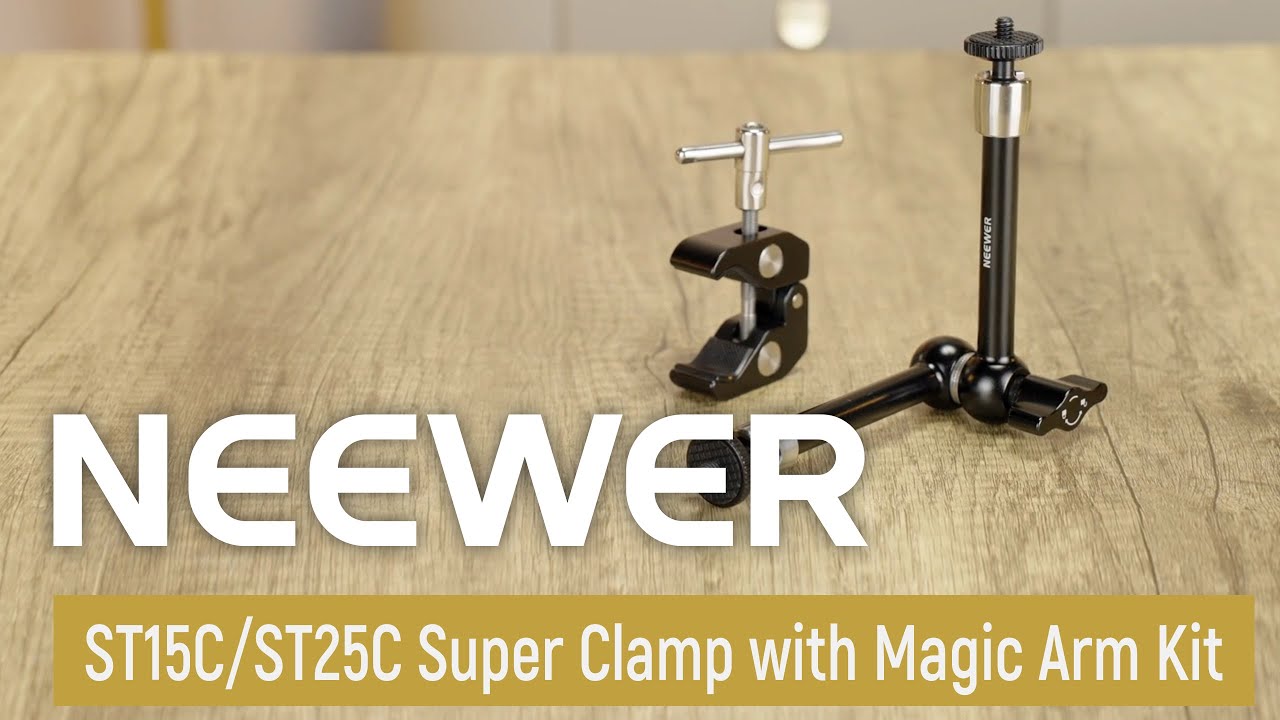 Introducing the NEEWER ST15C/ST25C Super Clamp with Magic Arm Kit - YouTube