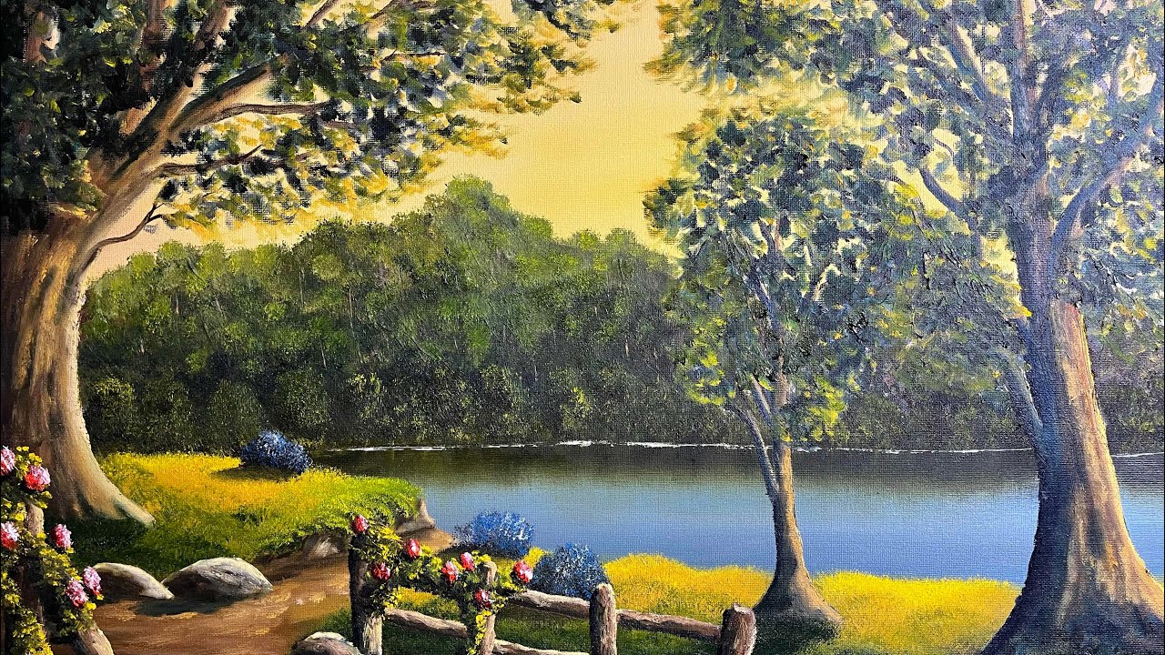 How to paint an easy landscape-For beginner and intermediate artists ...