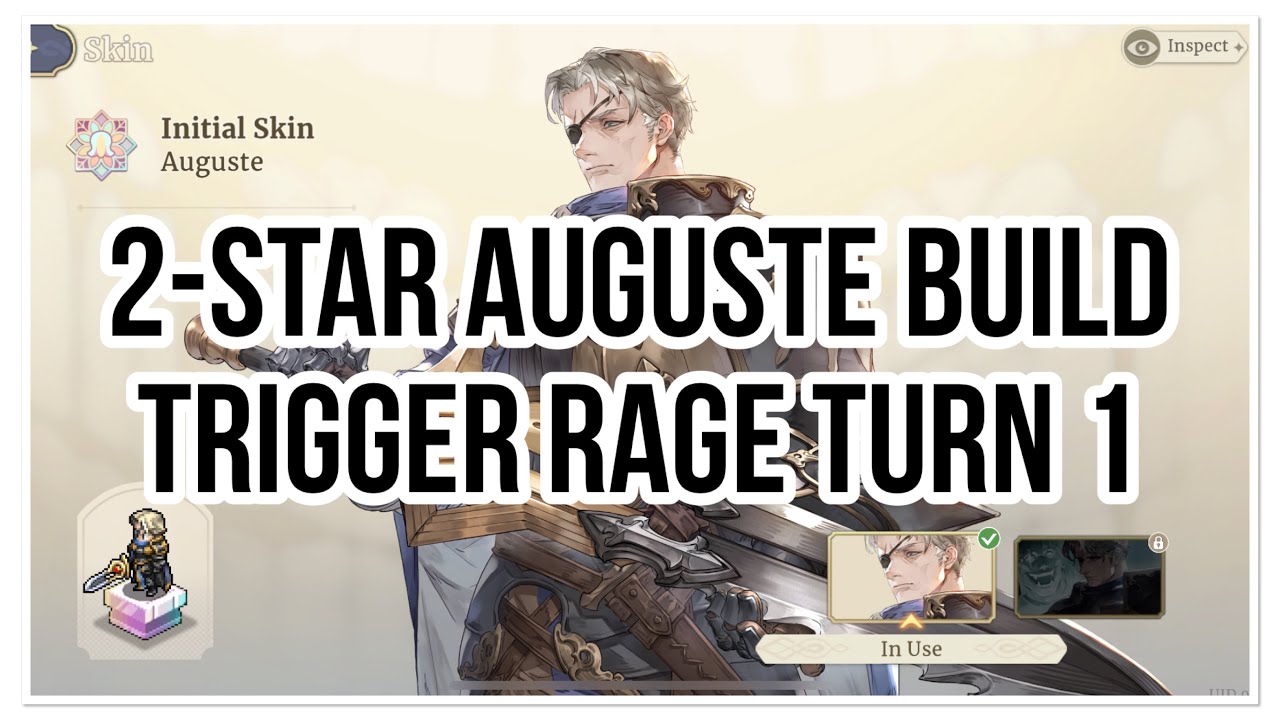 Use this build to trigger rage turn 1 (2 star Auguste build) | Auguste ...