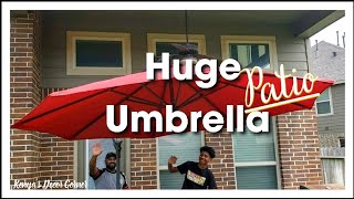 Back Yard Patio Umbrella | ABBA Patio Umbrella | Vlogust/VEDA Day 20