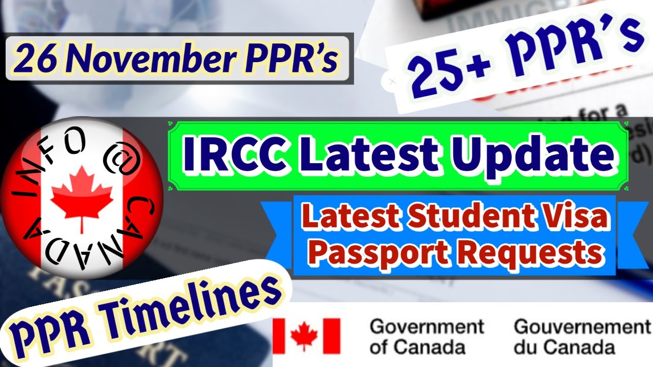 26 Nov PPR Timelines | IRCC Important Update | Latest Passport Requests ...