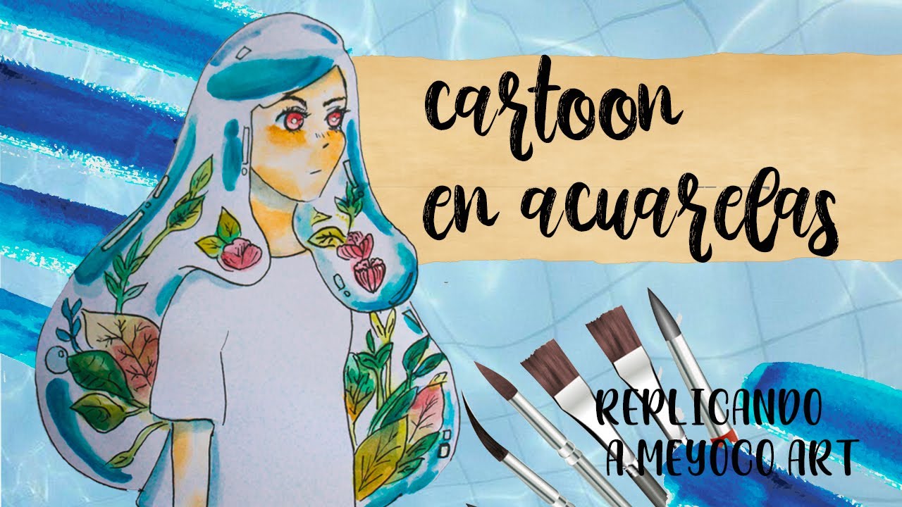 pintando en acuarelas cartoon fantasy #acuarelas #color #pintar # ...