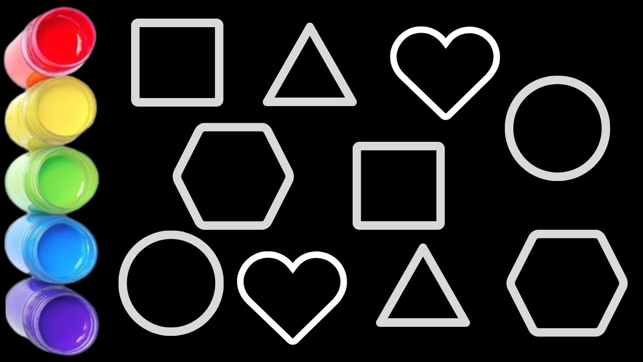 Learn Shapes and colours for kids,find the same shapes - YouTube