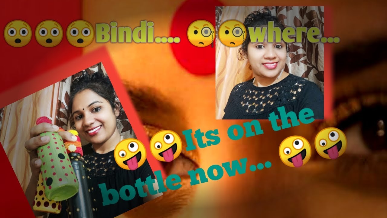 Simple Bindi Art on Bottle... - YouTube