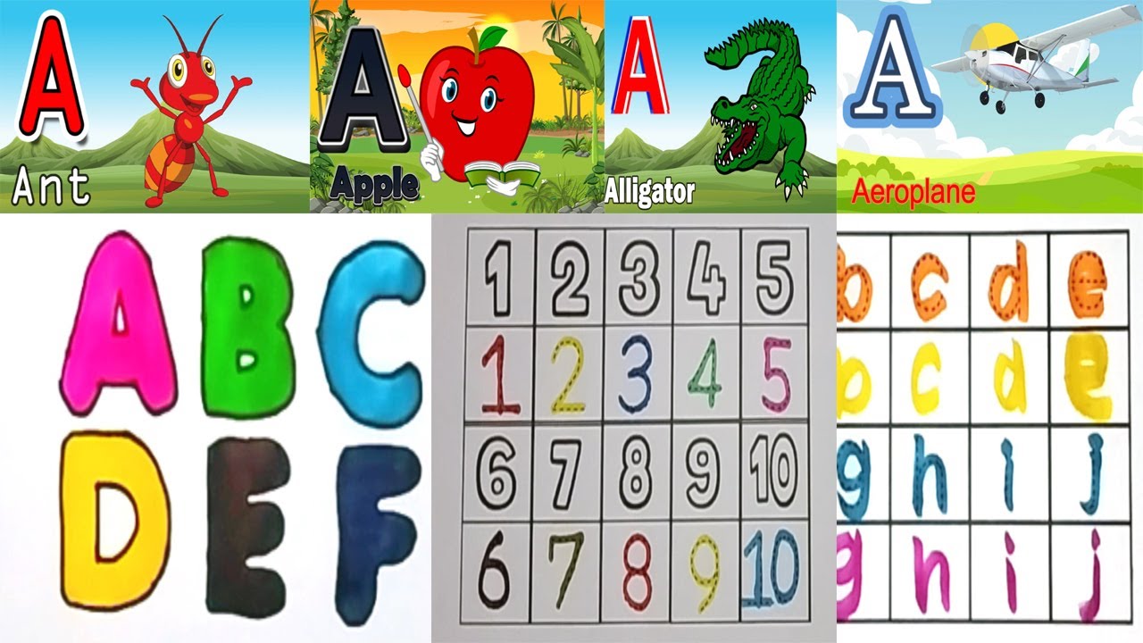 12345678910 | ABCDEFGHIJKLMNOPQRSTUVWXYZ | Read & Write | Phonics Songs ...