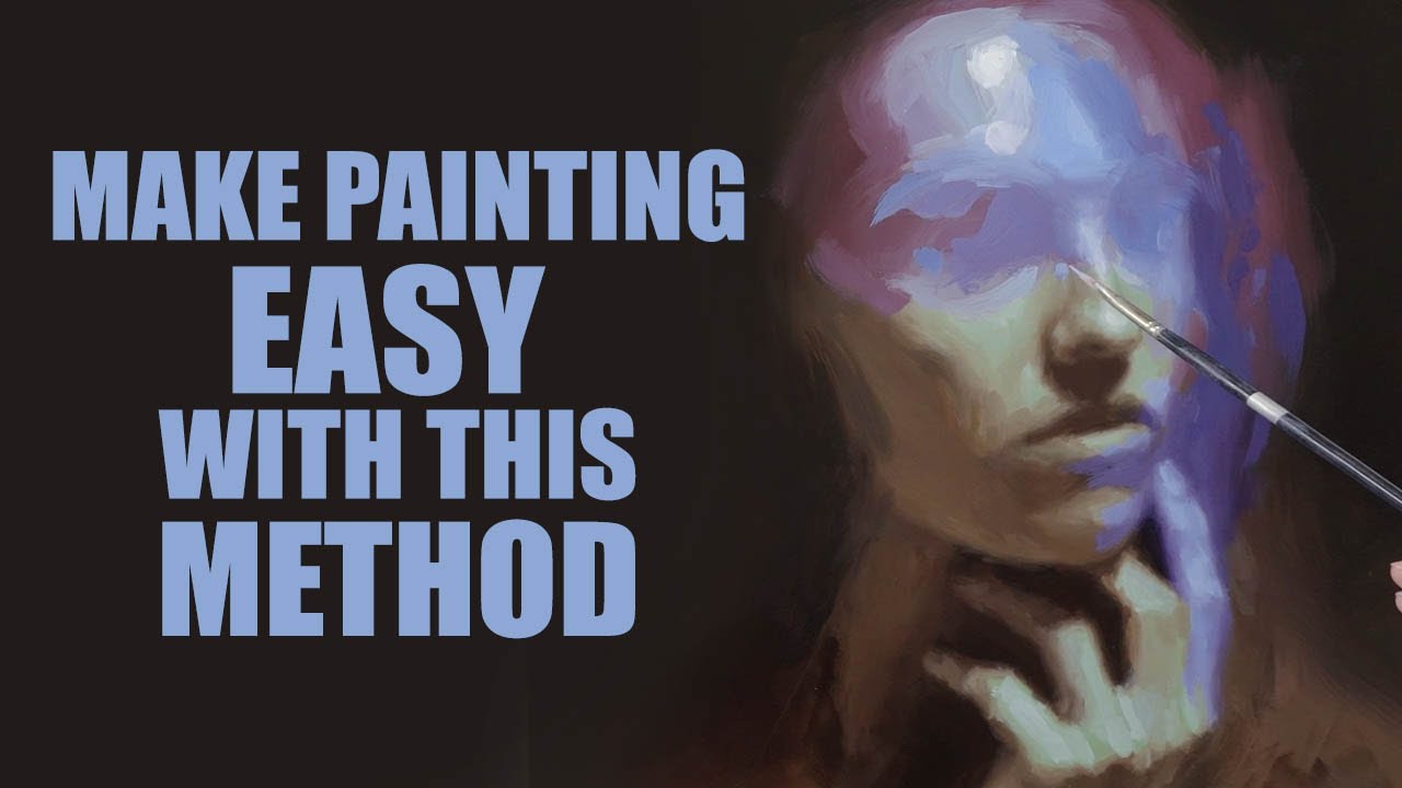 Make Portrait Painting Easy Using This Method - YouTube