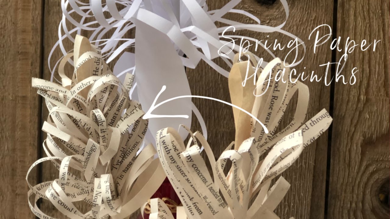 Spring Paper Hyacinths Diy - YouTube