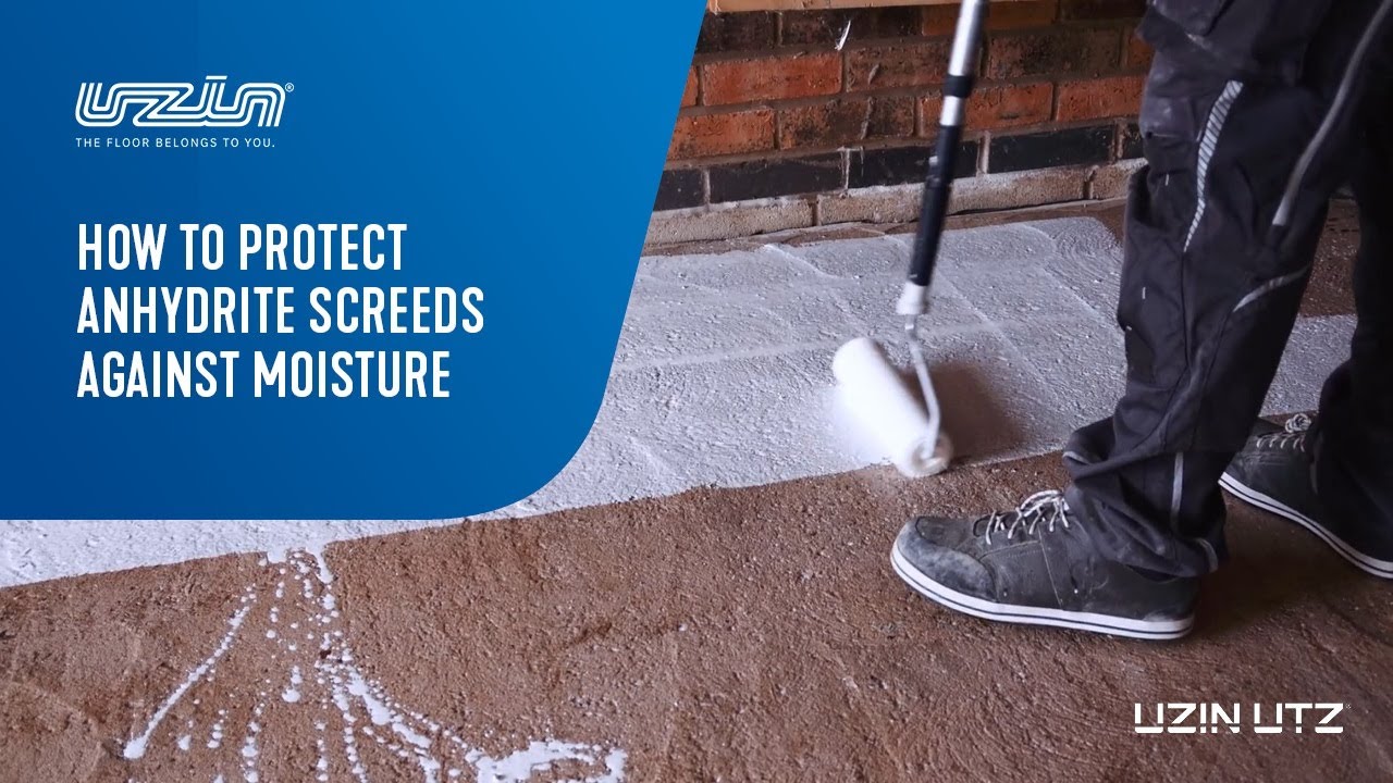 How to protect anhydrite screeds against moisture - YouTube