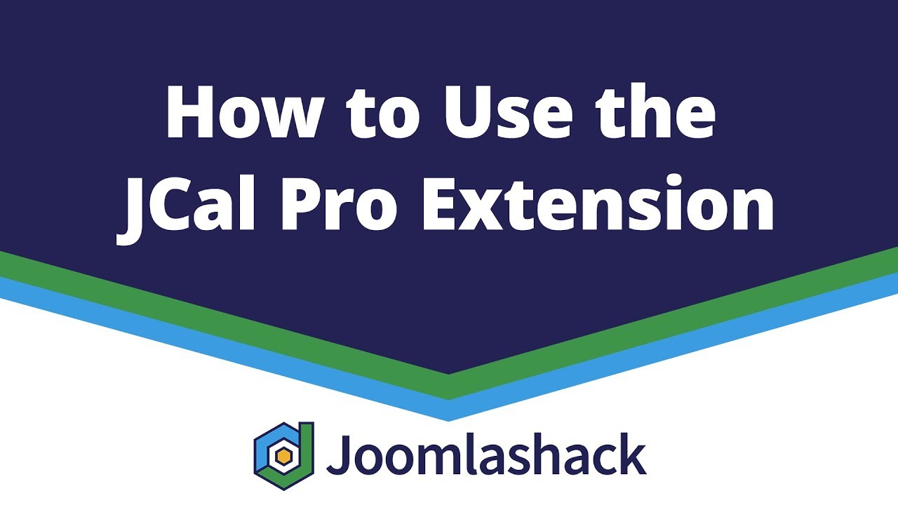 How to Use the JCal Pro Extension for Joomla - YouTube