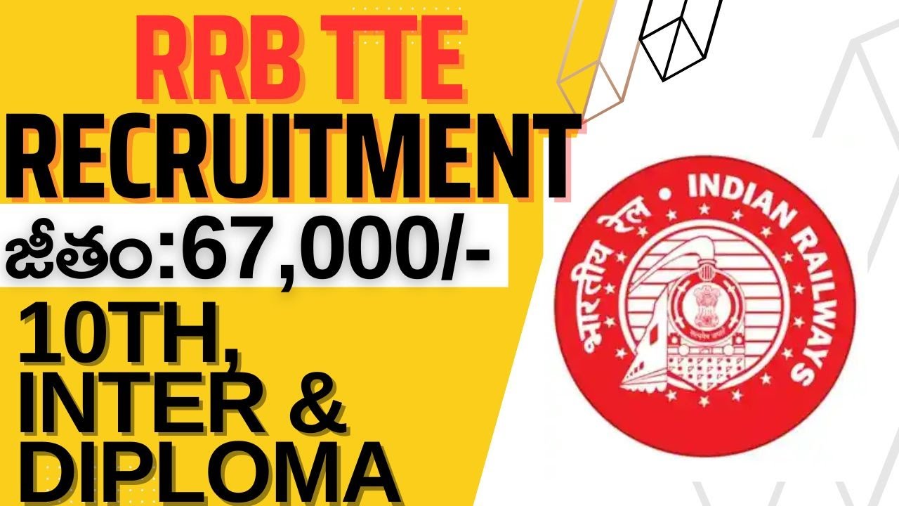 RRB TTE Recruitment 2024 || Railway TTE Notification Vacancies,Age ...