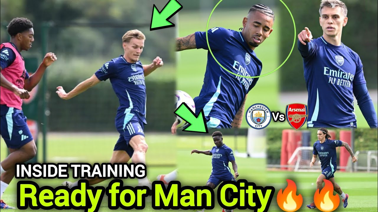 INSIDE TRAINING | Arsenal Ready for City Showdown as Key Players Return ...