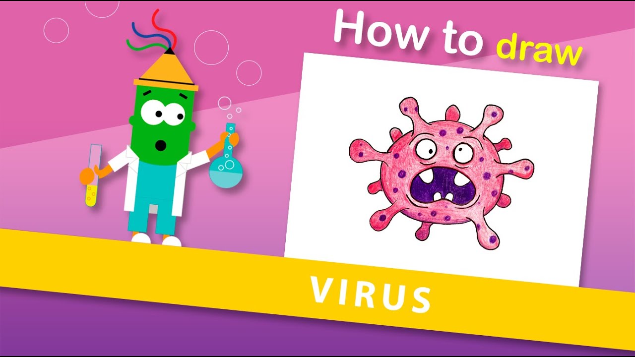 Draw a scary Virus with Easy Pen - YouTube