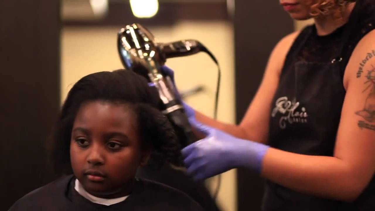 Good Hair Salon Kids Styling Demo - YouTube