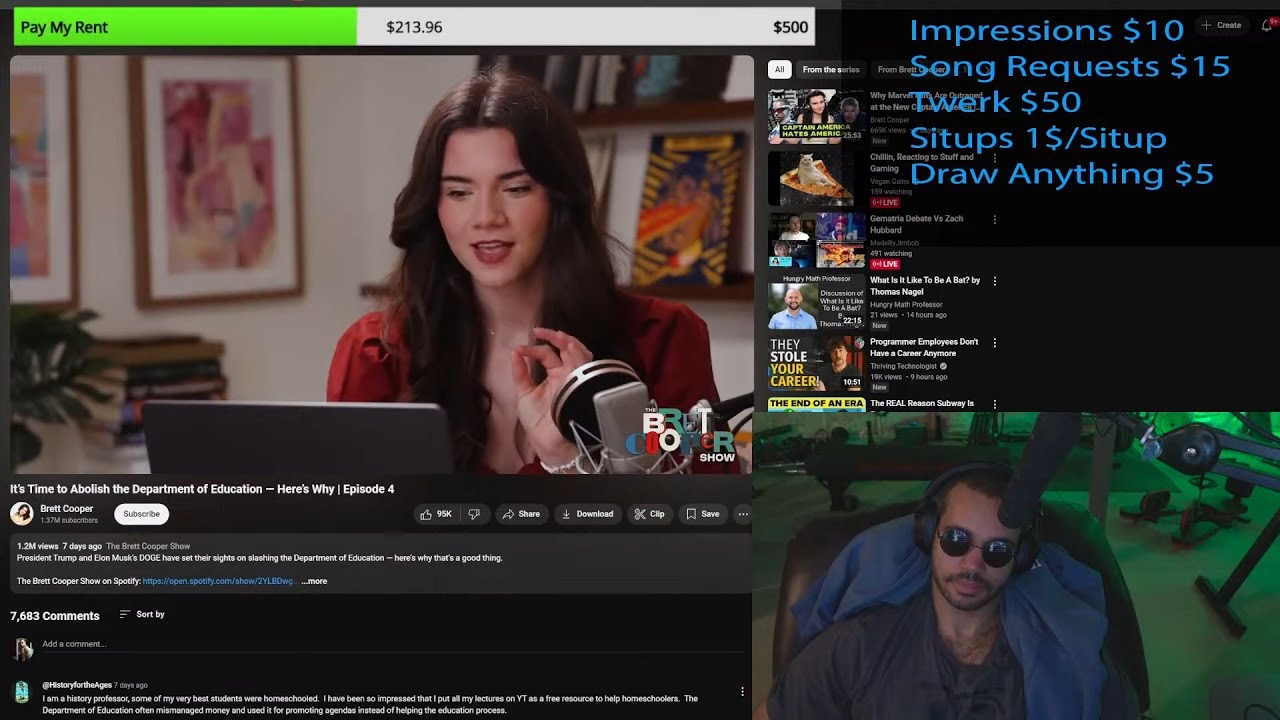 Vegan Gains Live 2025-02-18 - \Zizians trans vegan cult", Brett Cooper ...